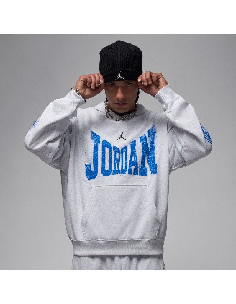 Sweat Capuche Jordan Fleece 23 gris et bleu Vêtements adultes S